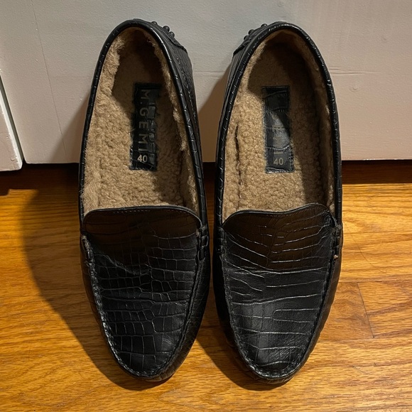 M. Gemi | Shoes | M Gemi Crocodile Shearling Loafers | Poshmark
